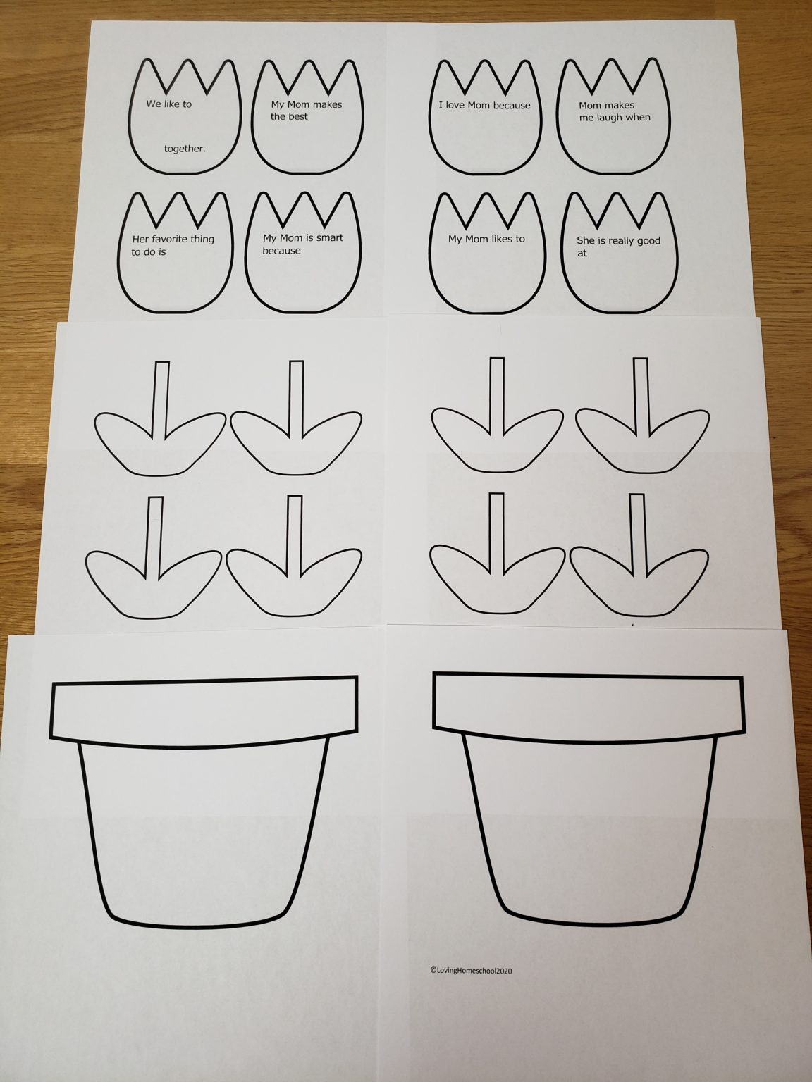 Free Mother’s Day Flower Pot Craft - LovingHomeschool.com