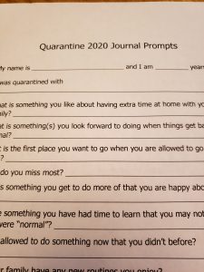 Quarantine Journal Prompts for Kids - LovingHomeschool.com