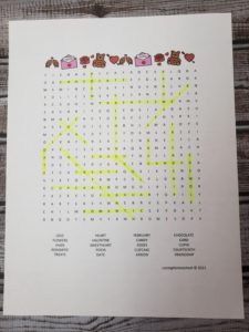 Valentine’s Day Word Search - LovingHomeschool.com