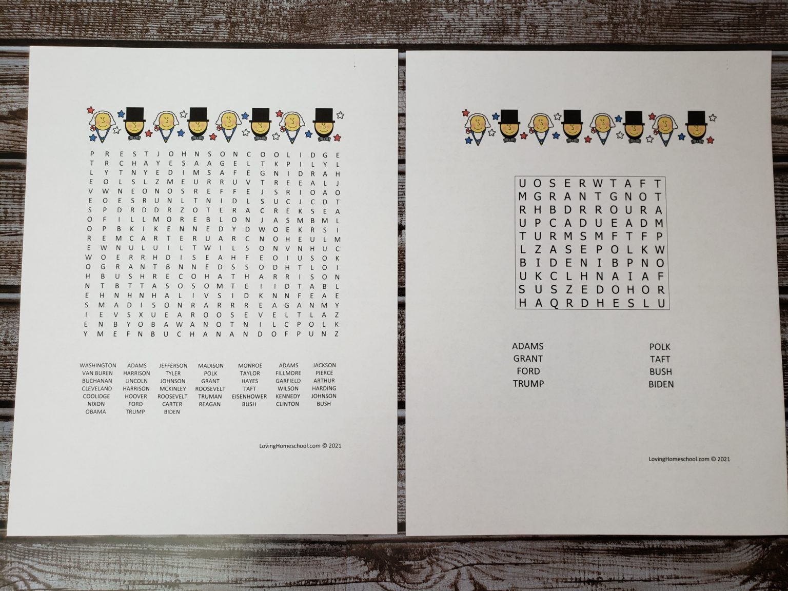 Presidents Day Unit Study - LovingHomeschool.com