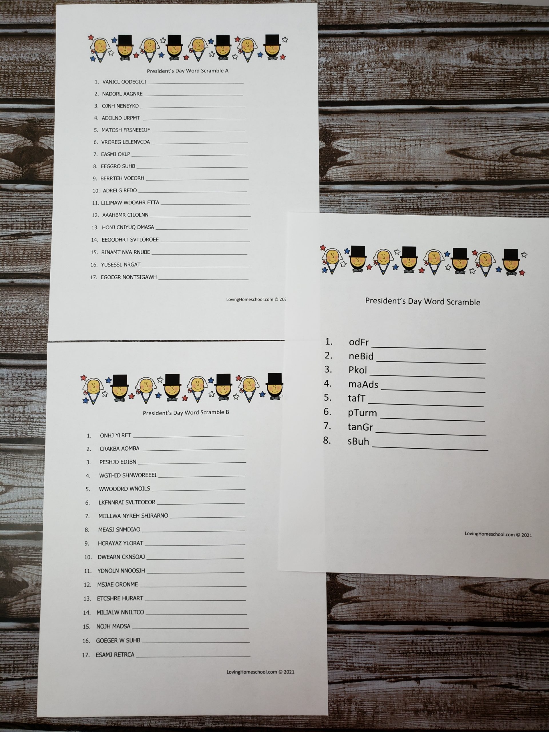 Presidents Day Unit Study - LovingHomeschool.com