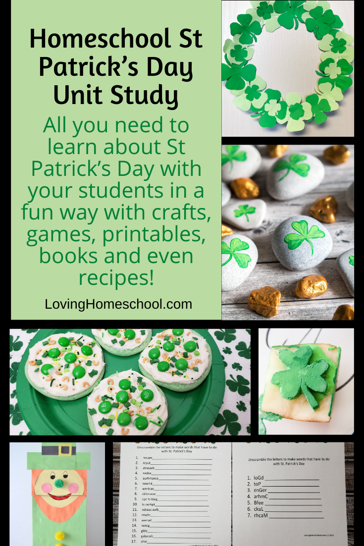 St Patrick’s Day Unit Study - LovingHomeschool.com