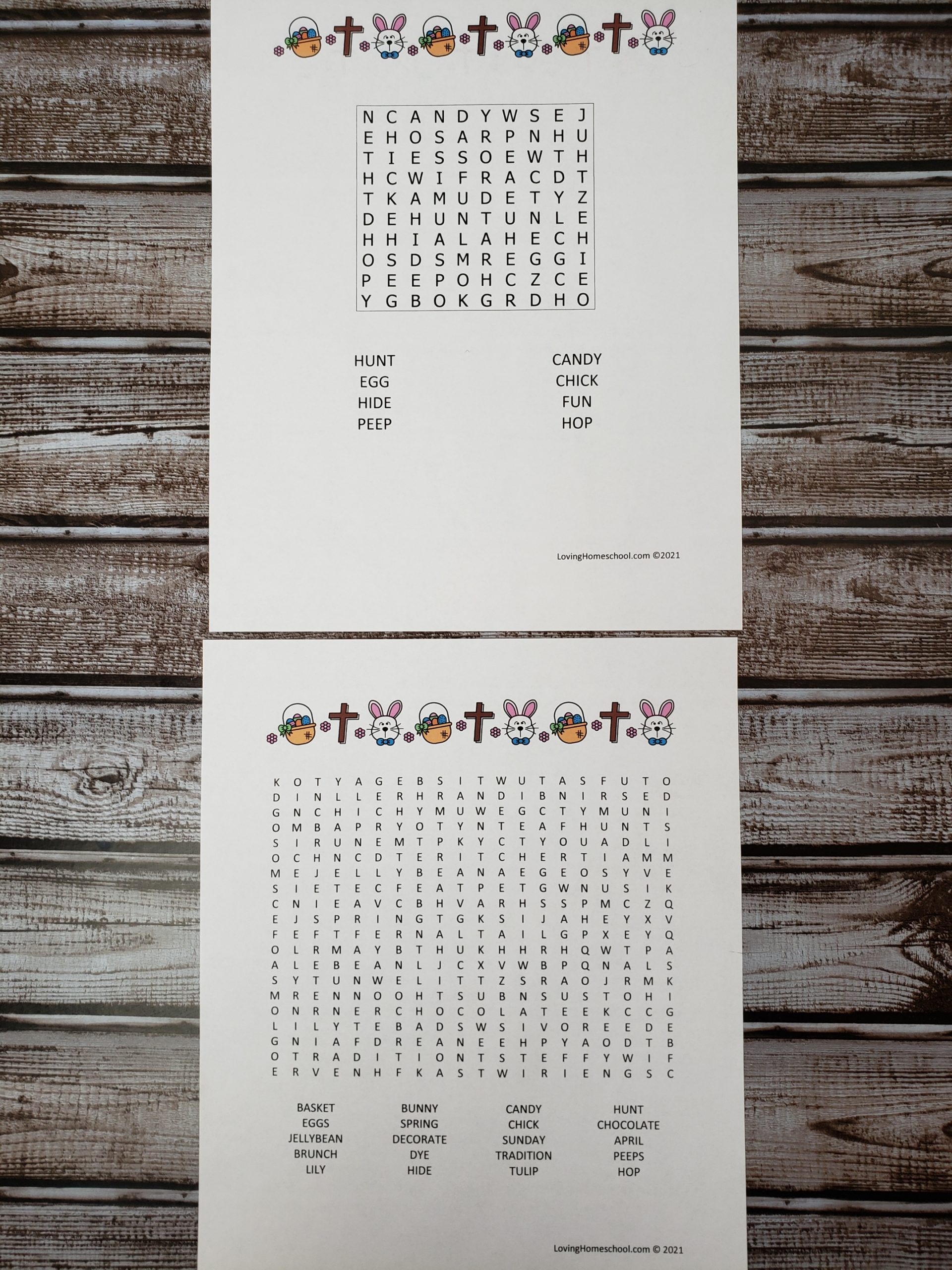 Easter Word Search - LovingHomeschool.com