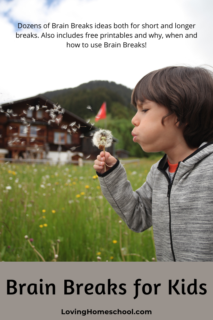 Brain Breaks for Kids - LovingHomeschool.com