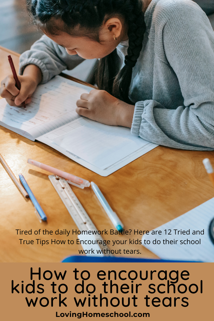 How to encourage kids to do their school work without tears ...