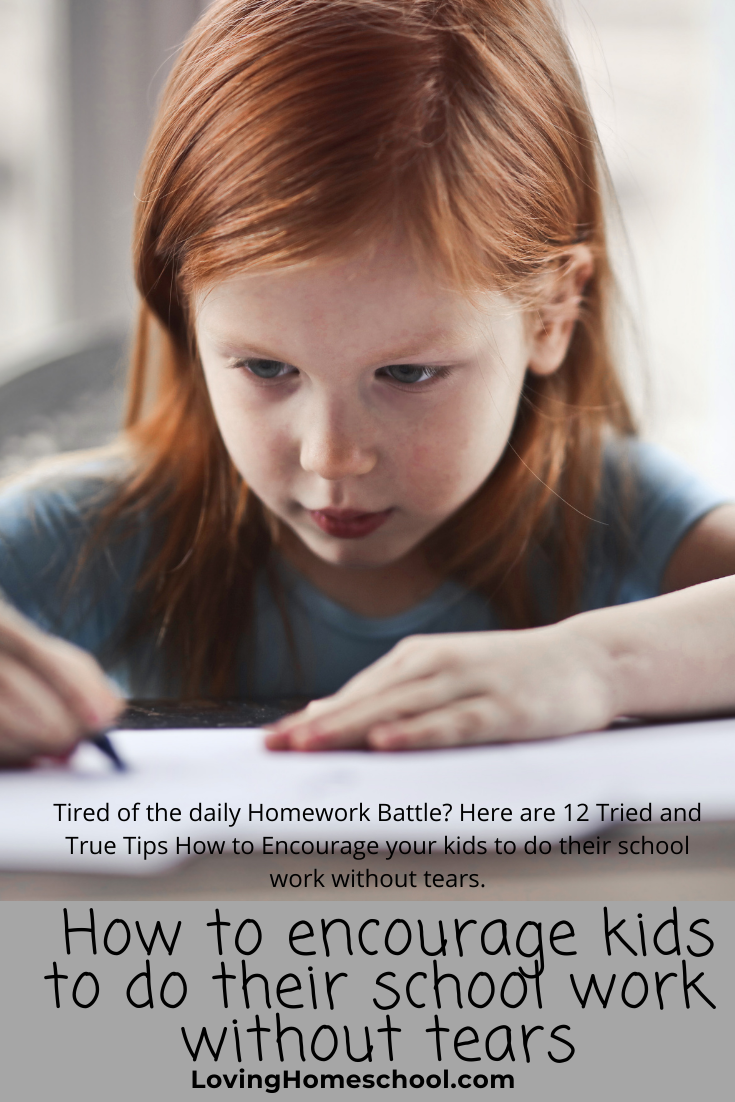 How to encourage kids to do their school work without tears ...