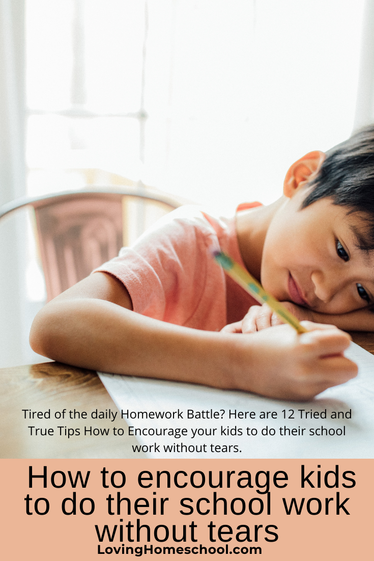 How to encourage kids to do their school work without tears ...