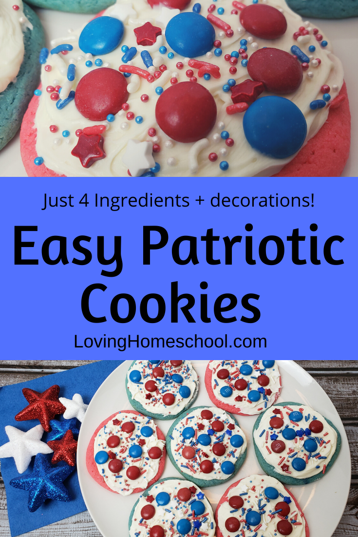 Easy Patriotic Cookies - LovingHomeschool.com