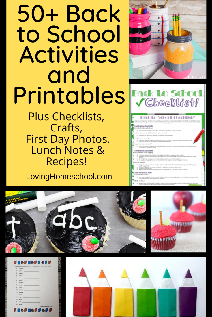 Back to School Activities and Printables - LovingHomeschool.com