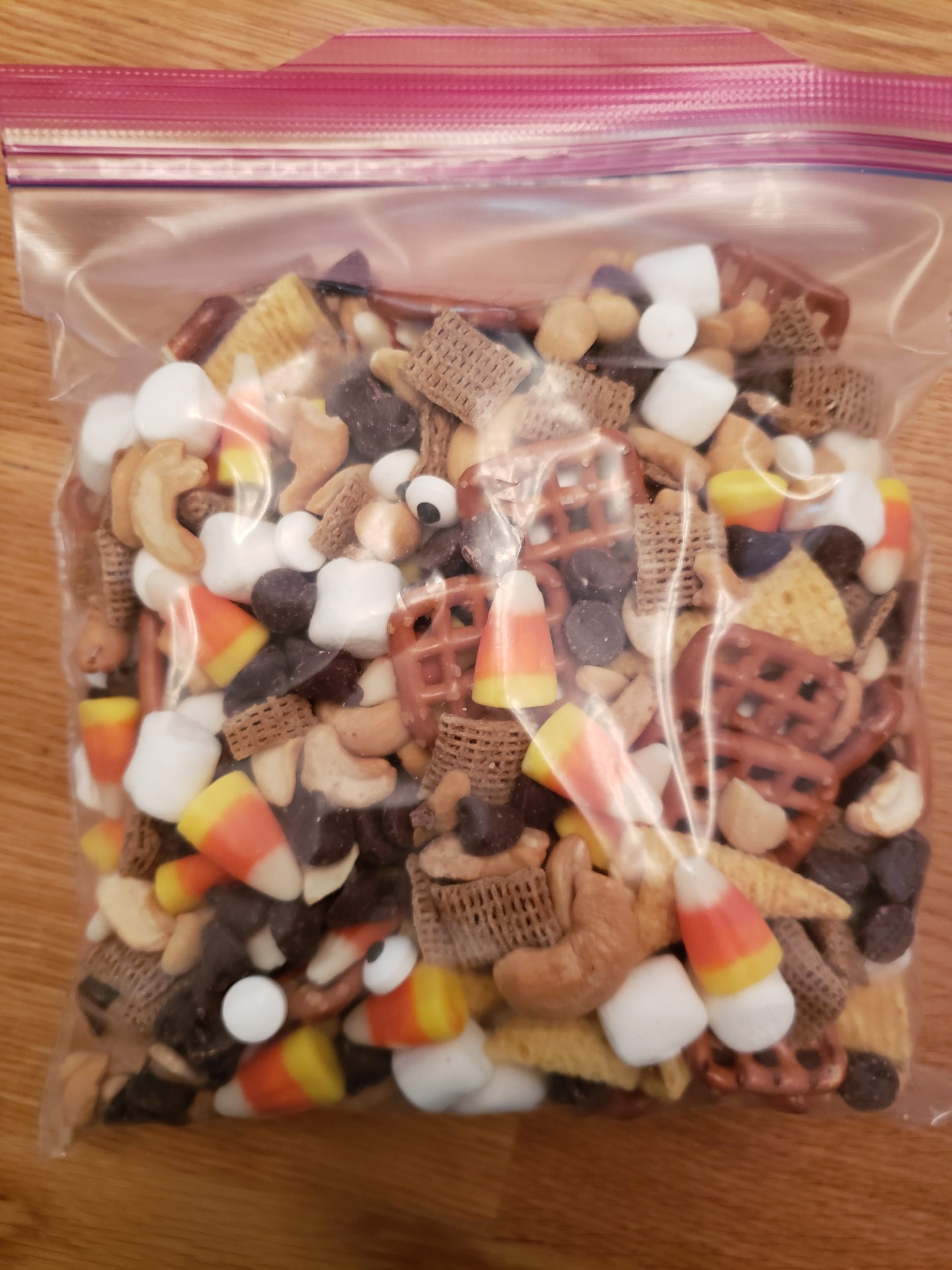 Halloween Scary and Gross Snack Mix - LovingHomeschool.com