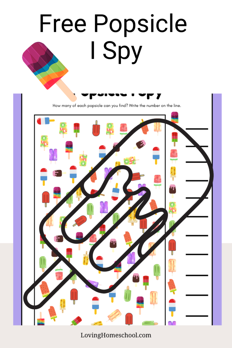 Popsicle I Spy Printable - LovingHomeschool.com