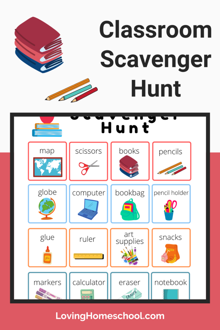 Classroom Scavenger Hunt - LovingHomeschool.com