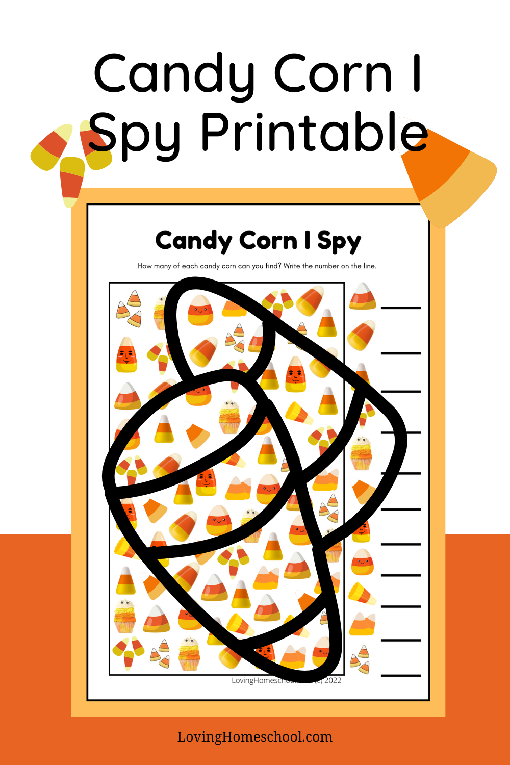 Candy Corn I Spy Printable - LovingHomeschool.com