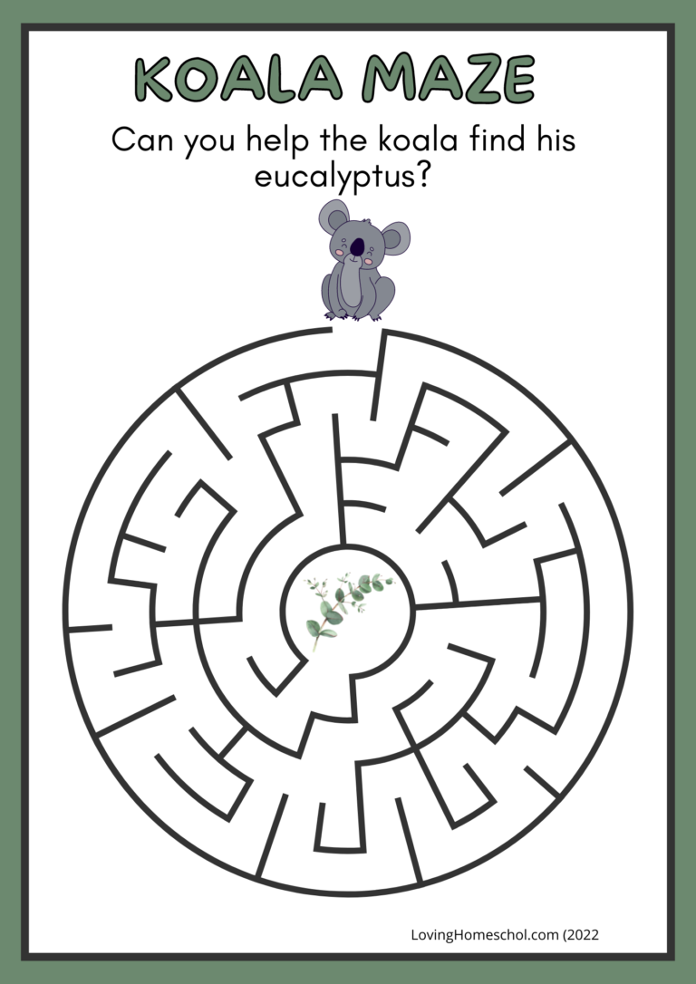 Koala Unit Study - LovingHomeschool.com
