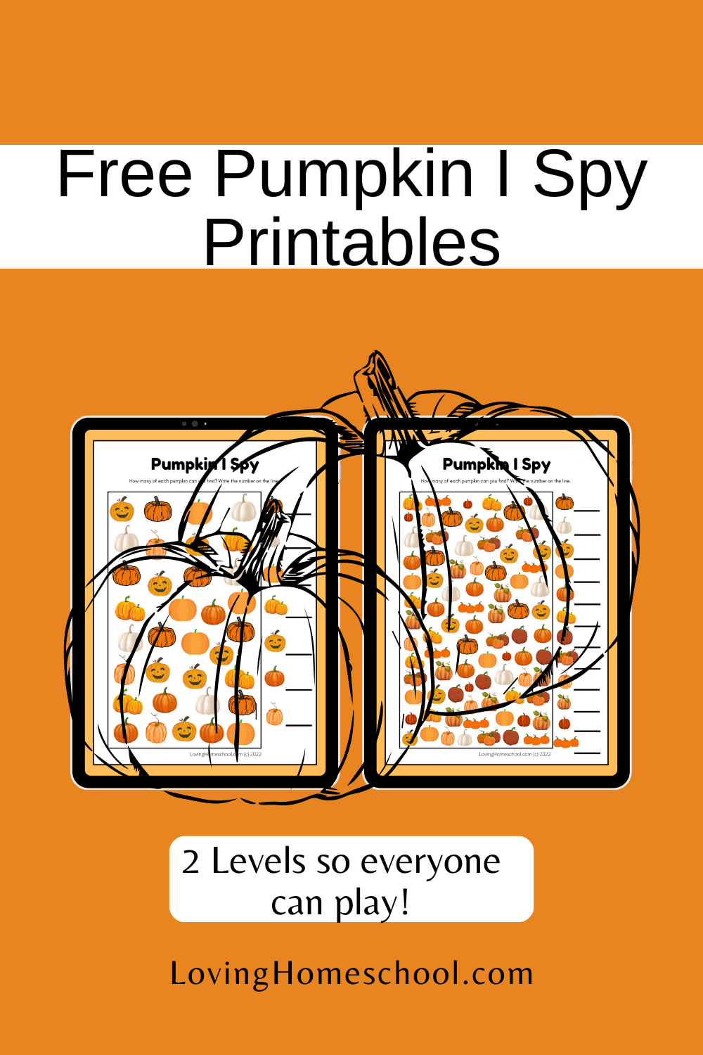 Pumpkin I Spy Printables - LovingHomeschool.com