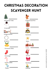 Christmas Decoration Scavenger Hunt - LovingHomeschool.com