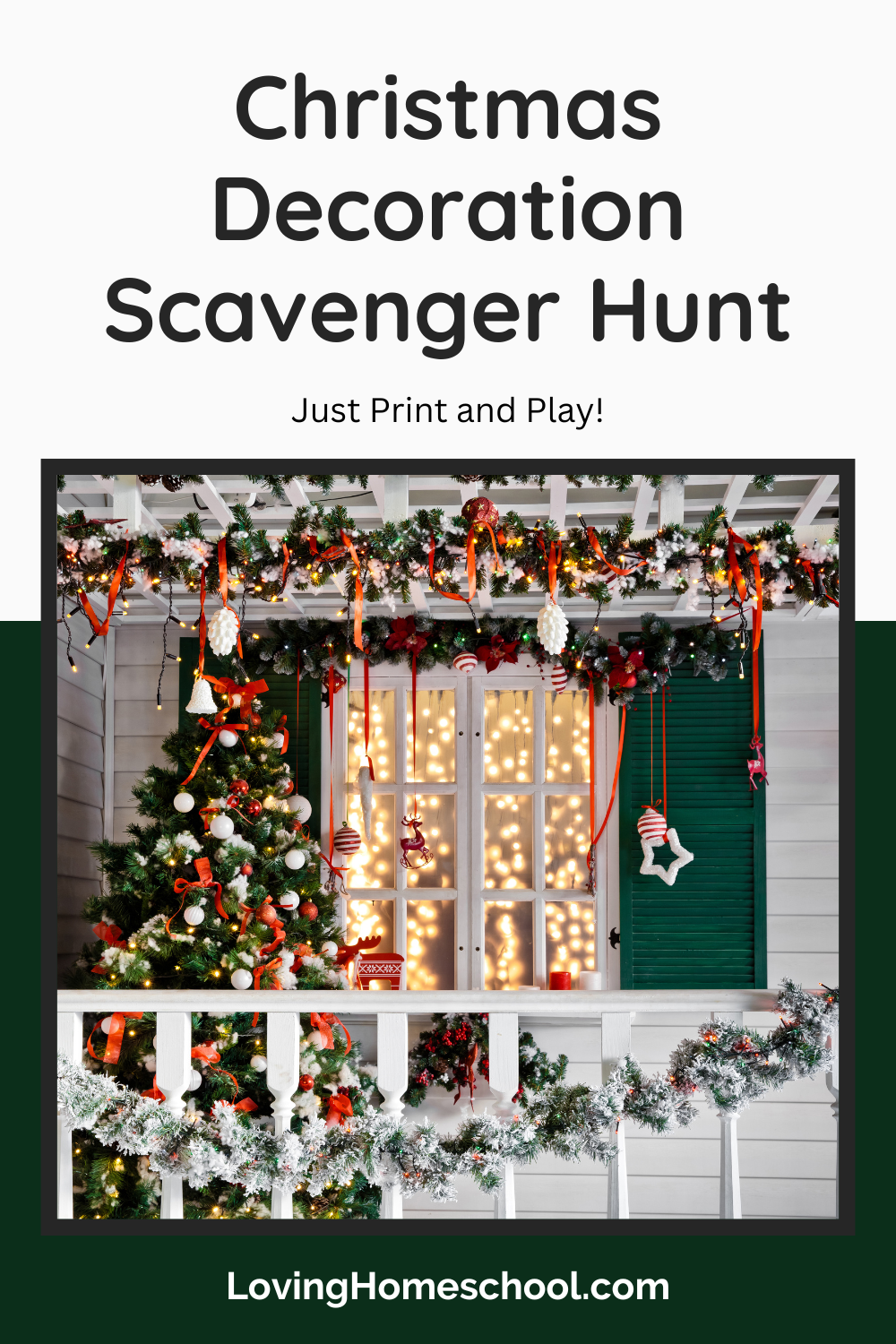 Christmas Decoration Scavenger Hunt - LovingHomeschool.com