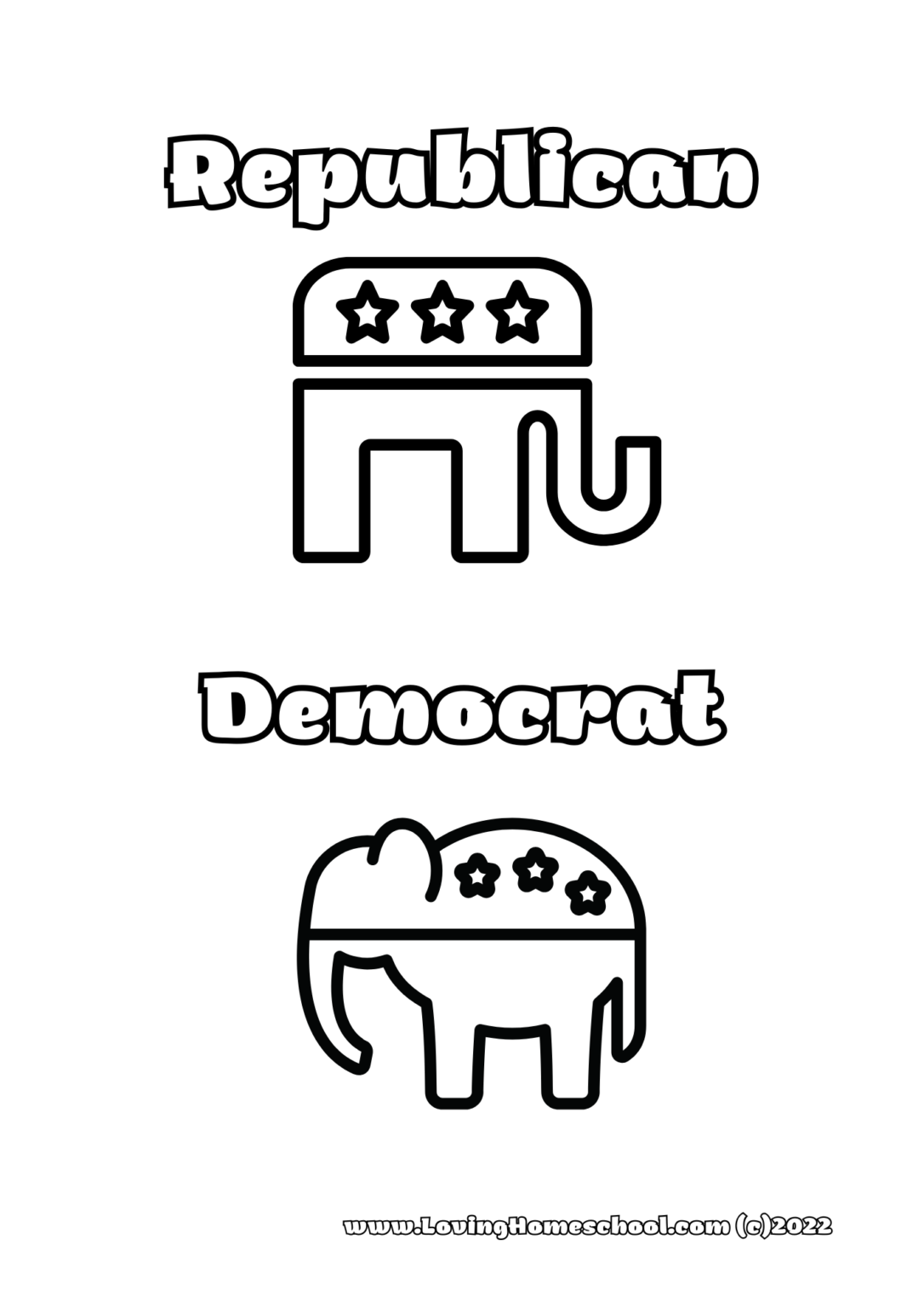 Election Day Coloring Pages - LovingHomeschool.com