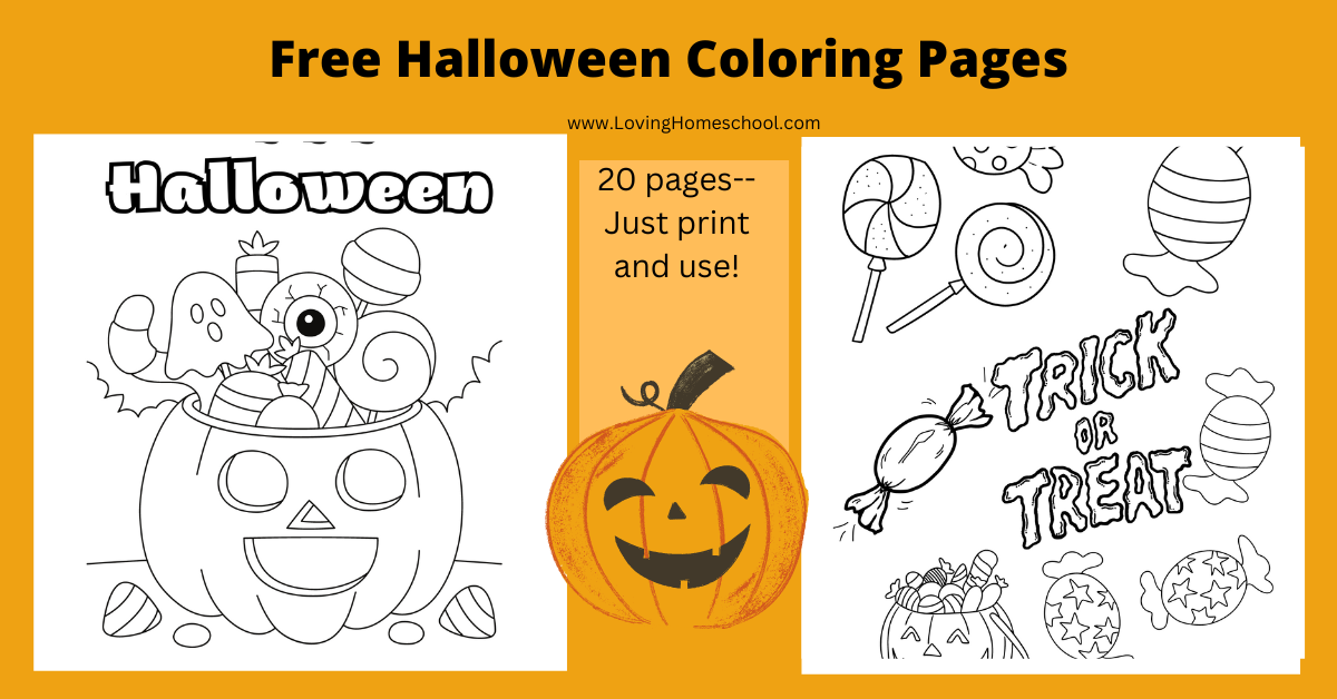 20 Halloween Coloring Pages - LovingHomeschool.com