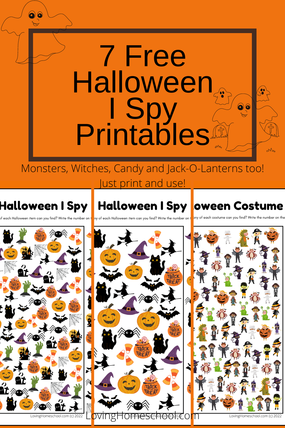 7 Halloween I Spy Printables - LovingHomeschool.com