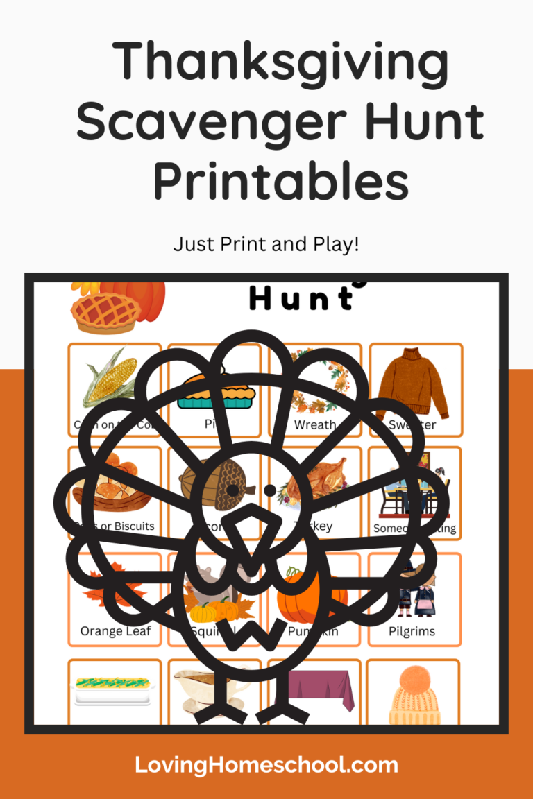 Thanksgiving Scavenger Hunt - LovingHomeschool.com