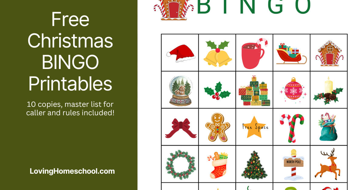 Free Christmas BINGO Printables - LovingHomeschool.com