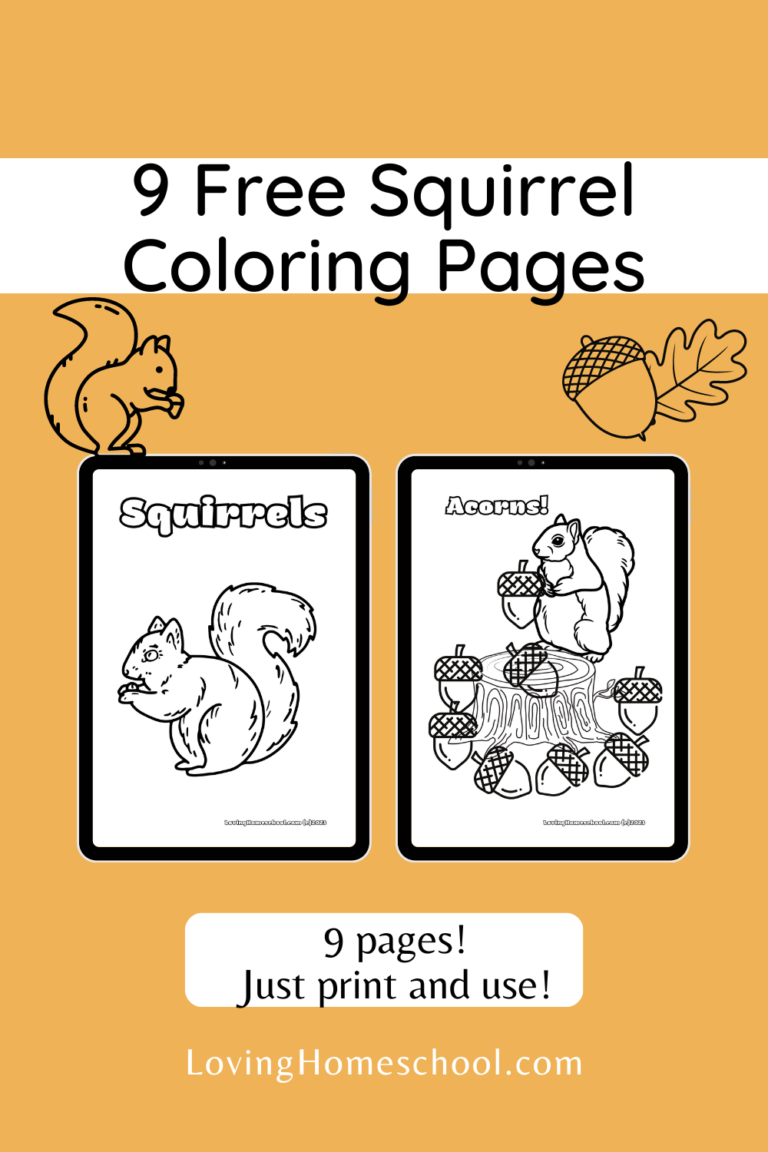 9 Free Squirrel Coloring Pages - LovingHomeschool.com