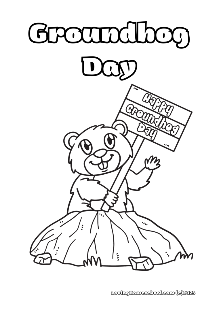 11 Free Groundhog Day Coloring Pages - LovingHomeschool.com