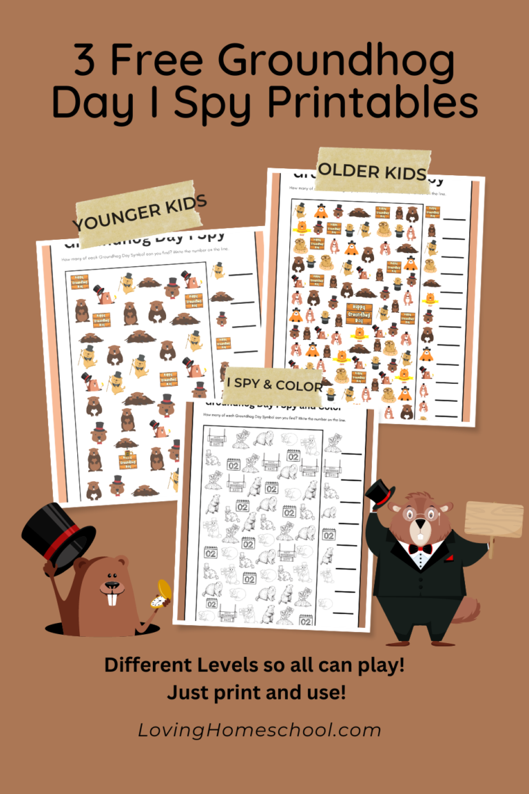 Groundhog Day I Spy Printables - LovingHomeschool.com