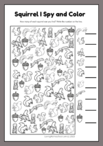 Squirrel I Spy Printables - LovingHomeschool.com