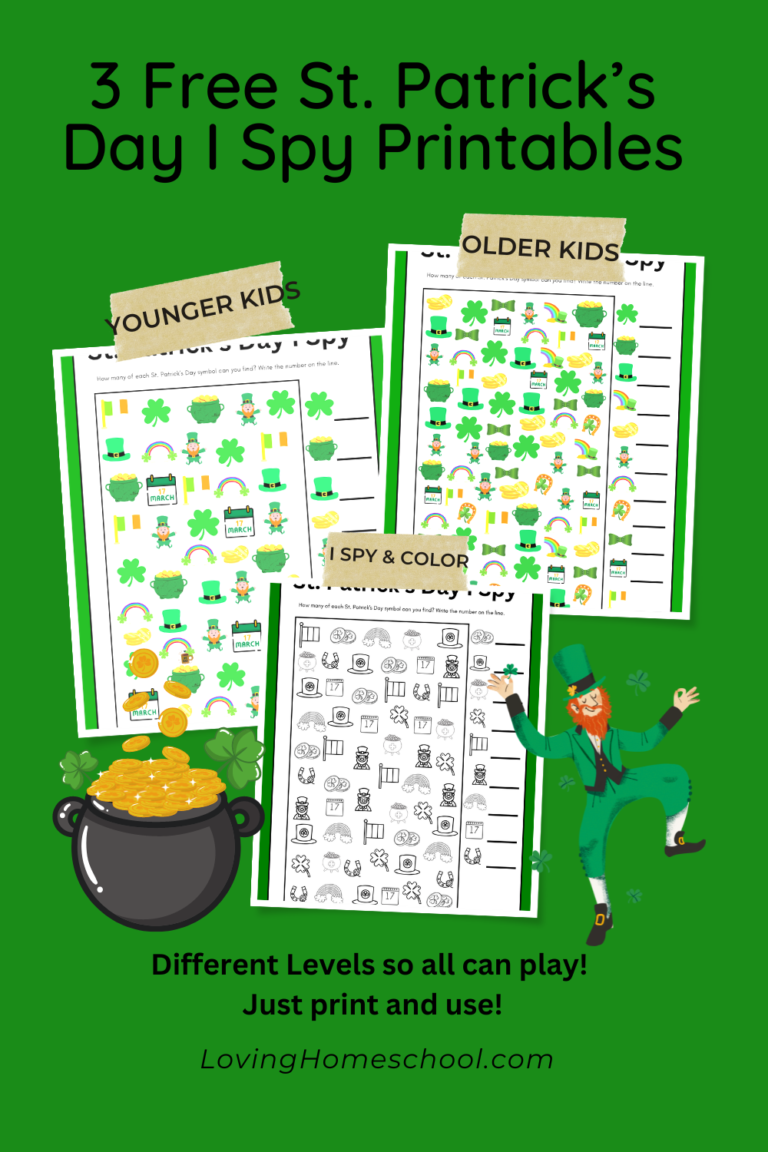 St. Patrick’s Day I Spy Printables - LovingHomeschool.com