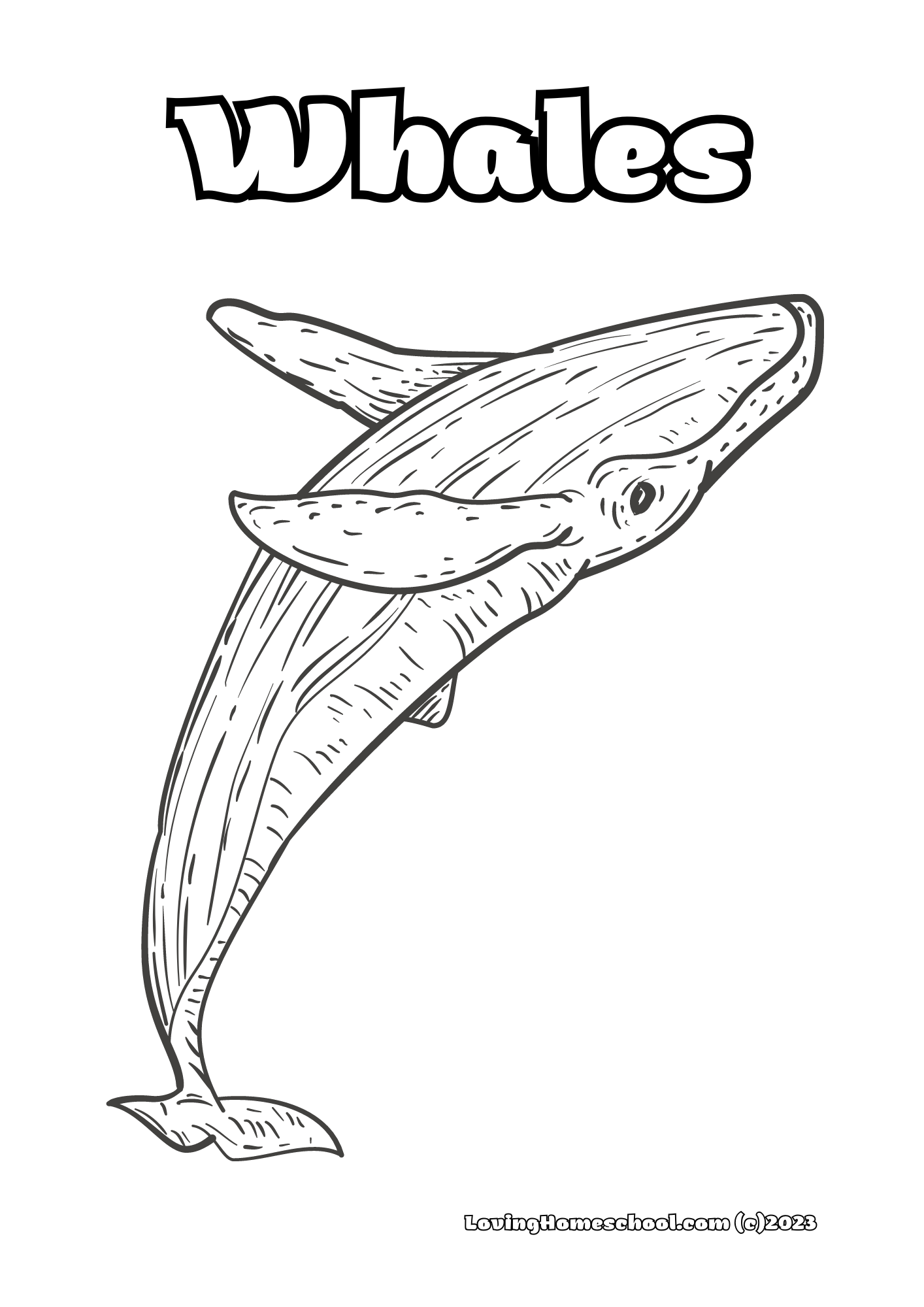 15 Free Whale Coloring Pages - LovingHomeschool.com