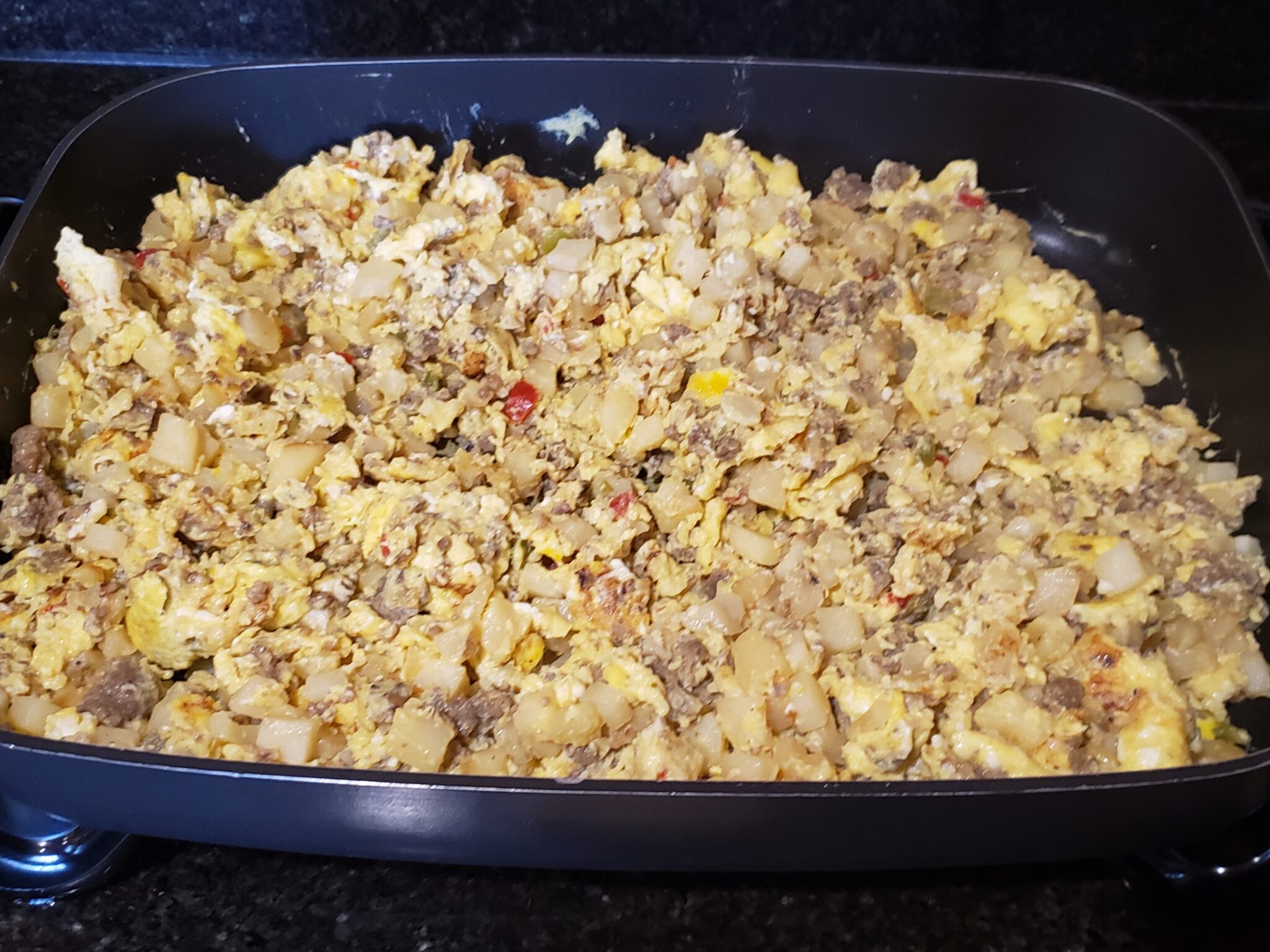 Egg and Potato Scramble - LovingHomeschool.com