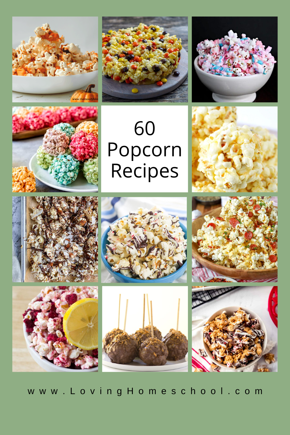 60 Popcorn Recipes - LovingHomeschool.com