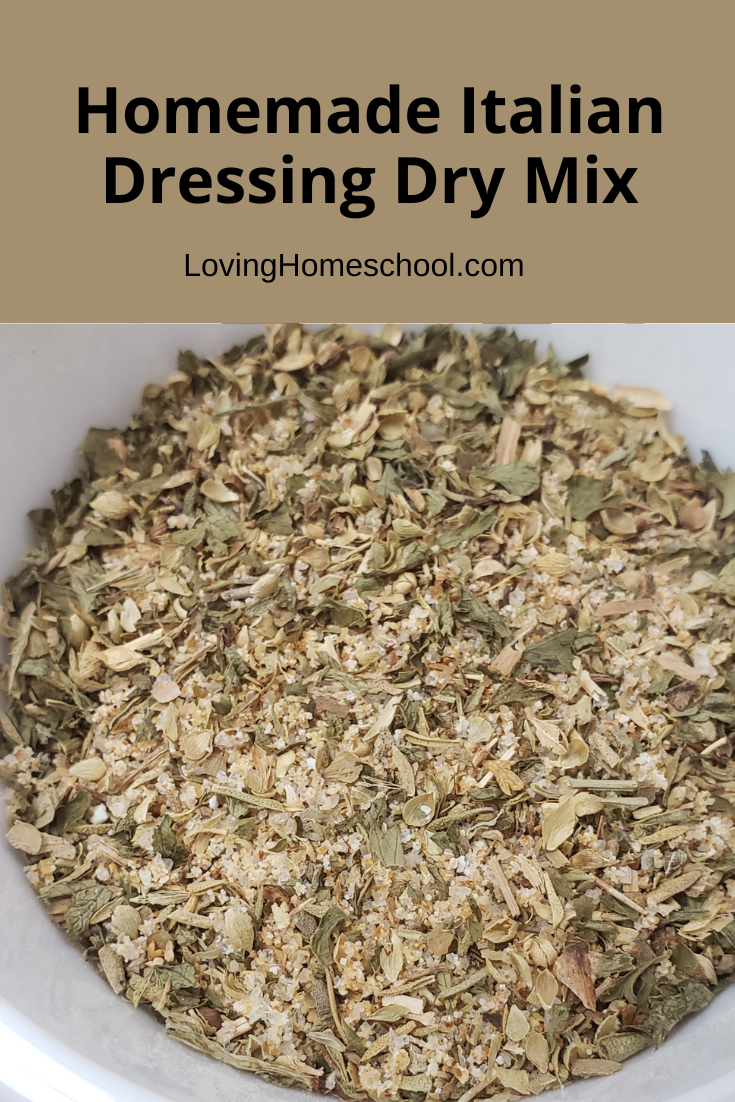 Homemade Italian Dressing Dry Mix - LovingHomeschool.com