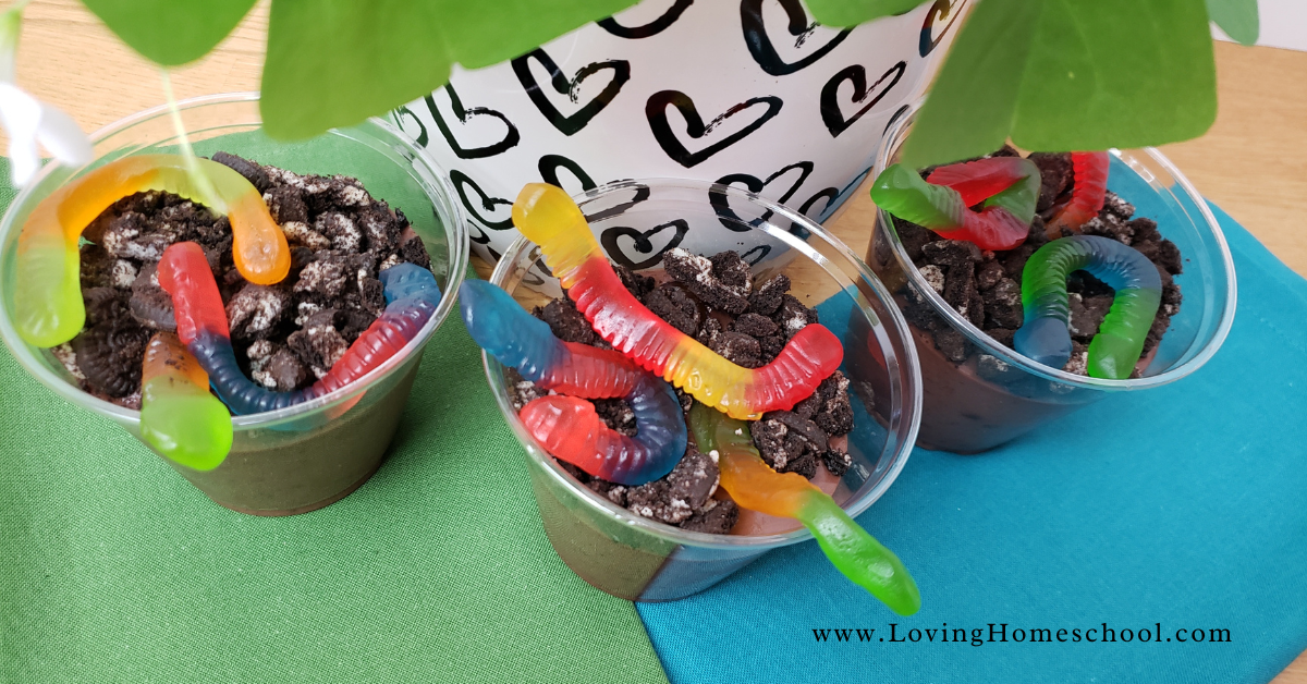 Dirt and Worms Recipe for Earth Day - LovingHomeschool.com