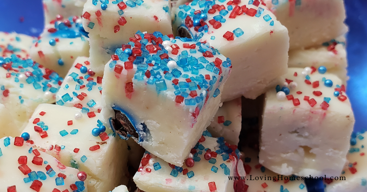 Easy Patriotic Fudge - LovingHomeschool.com