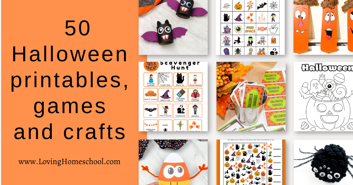 Halloween Printables, Games and Crafts - LovingHomeschool.com