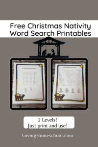 Christmas Nativity Word Search - LovingHomeschool.com
