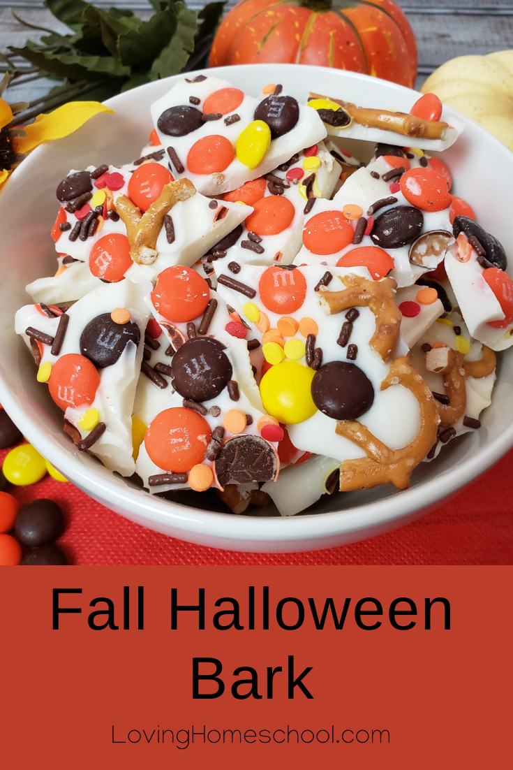 Fall Halloween Bark - LovingHomeschool.com