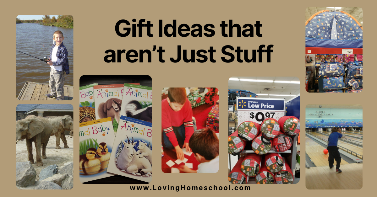 Gift Ideas that aren’t Just Stuff - LovingHomeschool.com