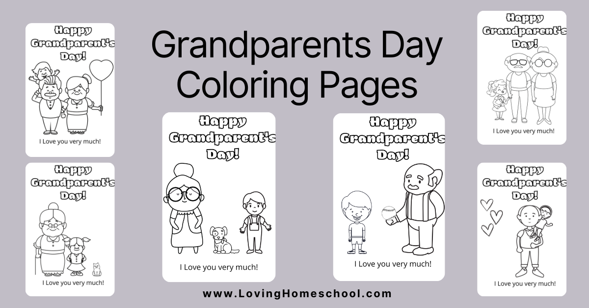 Grandparents Day Coloring Pages - LovingHomeschool.com