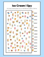 Ice Cream I Spy Printables - LovingHomeschool.com