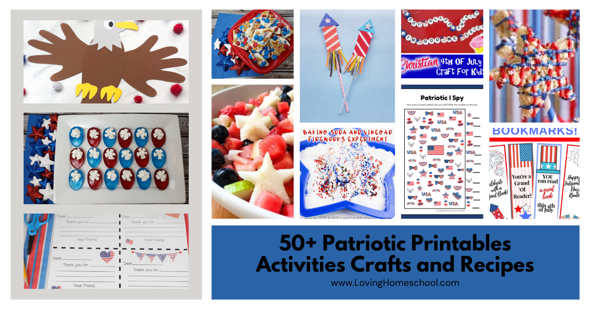 Patriotic Printables Activities Crafts and Recipes - LovingHomeschool.com