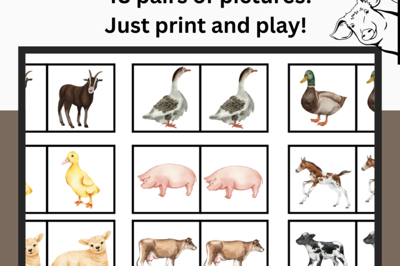 Farm Animals - LovingHomeschool.com