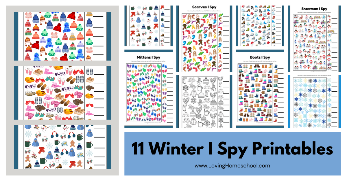 11 Free Winter I Spy Printables - LovingHomeschool.com