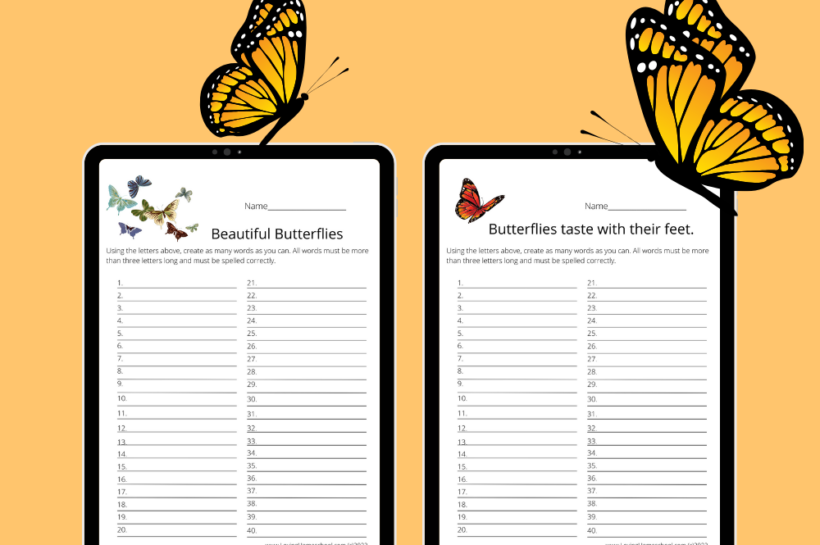 Butterflies - LovingHomeschool.com