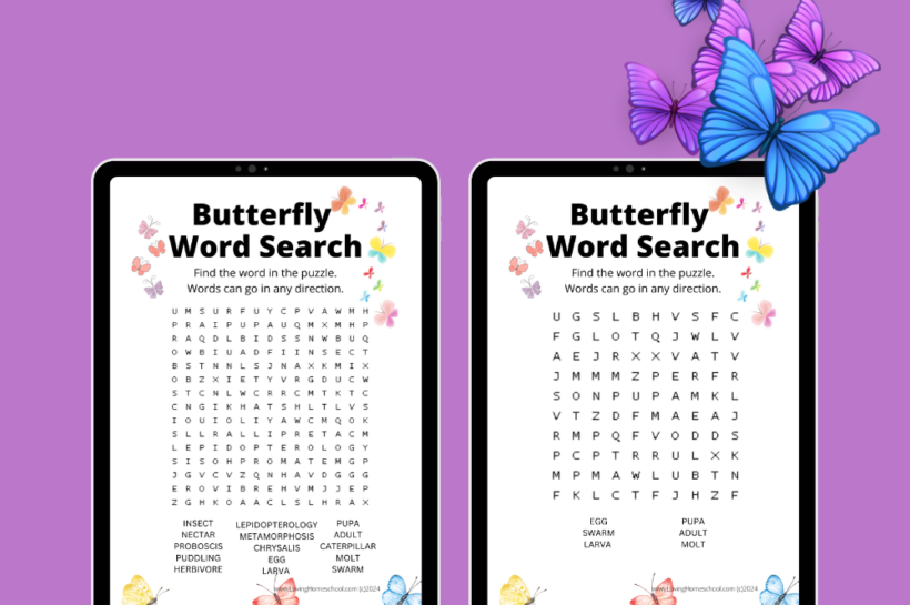 Word Search - LovingHomeschool.com