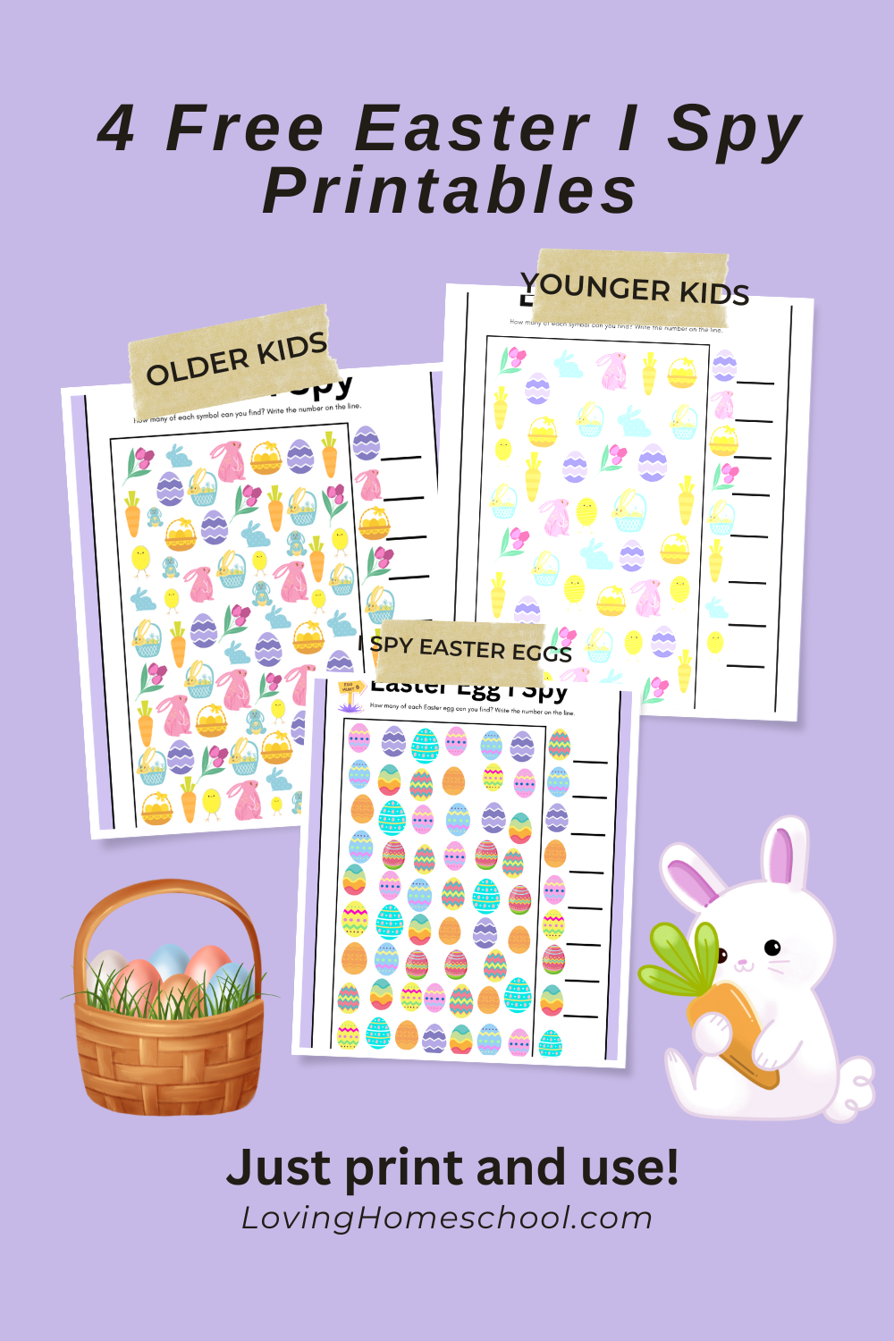 Easter I Spy Printables - LovingHomeschool.com