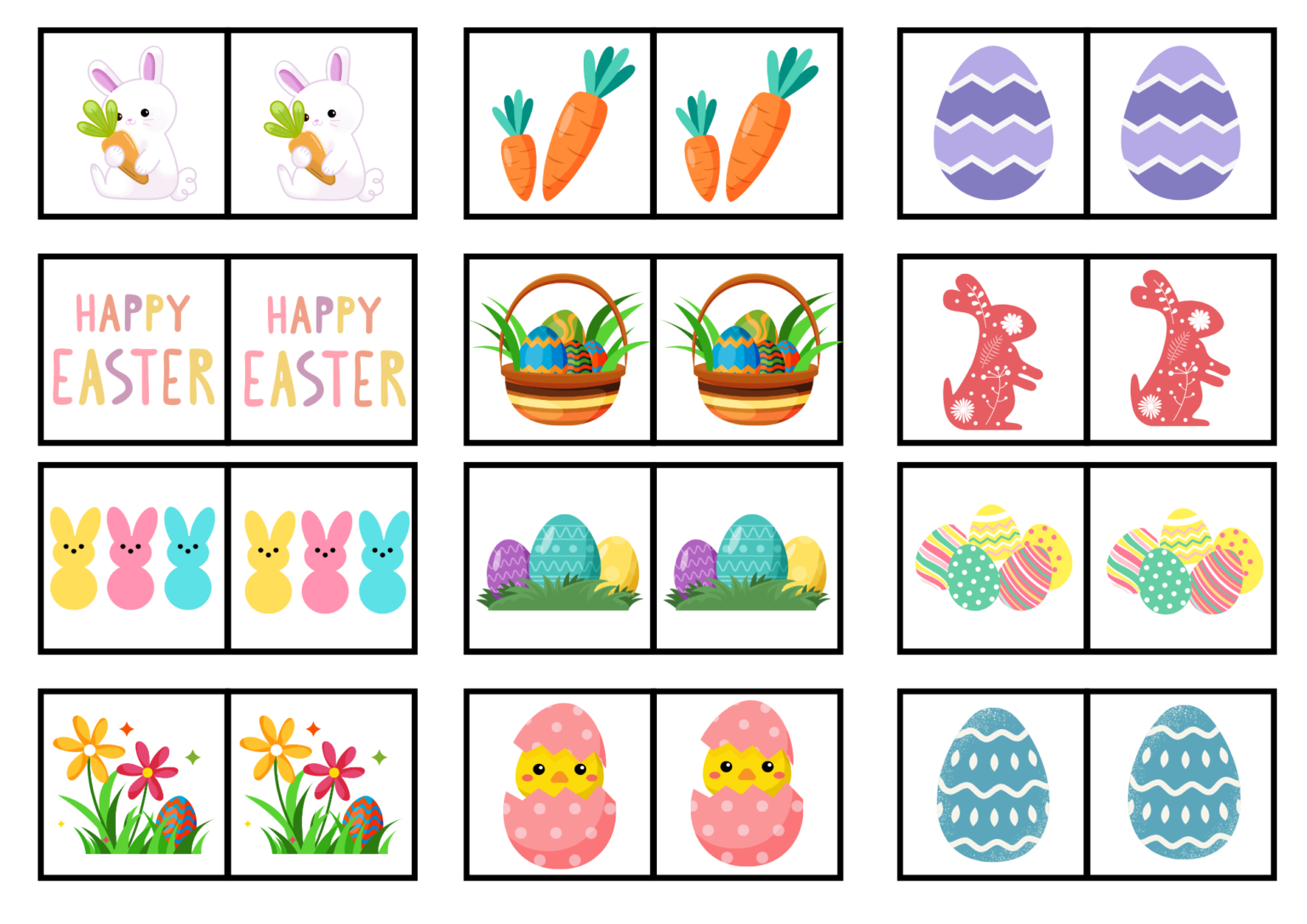 Free Printable Easter Memory Matching Game - LovingHomeschool.com